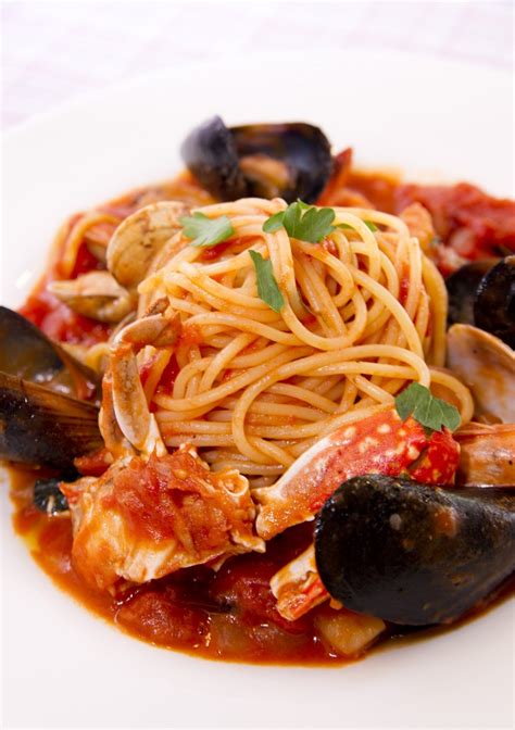 토마토 해산물 스파게티