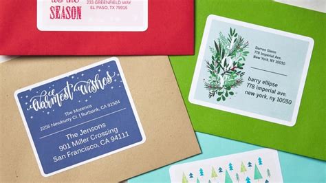 Christmas Card Labels Avery Uk Avery