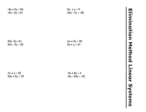 Elimination Linear Systems Foldable By Coach Vaughan Algebra 1 Classroom