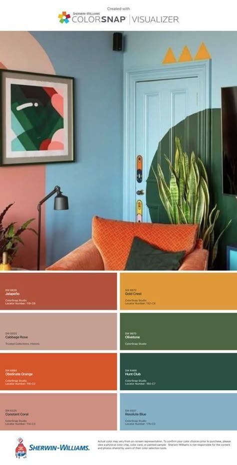 Paleta De Cores Com Azul E Verde