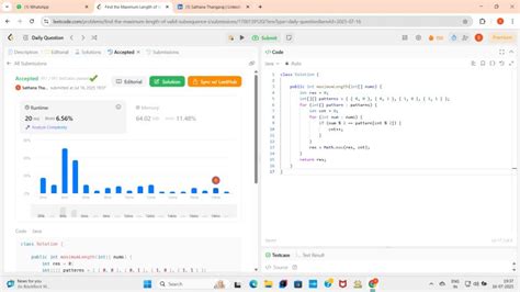 📘 Day 2730 Leetcode 30 Days Dsa Challenge Sathana Thangaraj