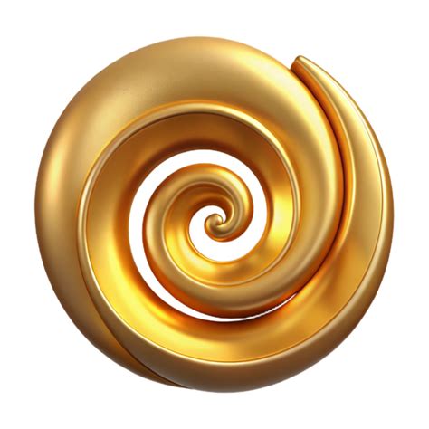 beautiful traditional Golden Spiral Abstract Design Cutout authentic ...
