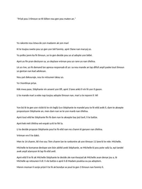 Priyè Pou 3 Tim Wps Office Pdf