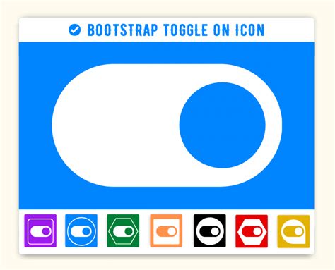 Bootstrap Toggle On Icon Power Switch Bi Bi Toggle On Icon Code Html Css Color Button