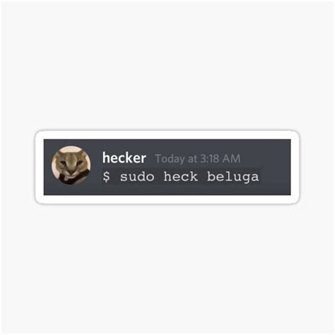 Discord Hecker Hacker Sticker For Sale By Shop4Gamers Redbubble