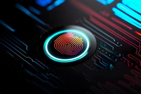 Premium Ai Image Fingerprint Authentication Button Biometric Security Identification And Cyber