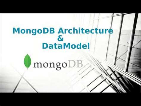 MongoDB Architecture And Data Model YouTube
