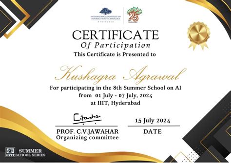 Kushagra Agrawal On Linkedin Throwback Ai Cvit Leadership