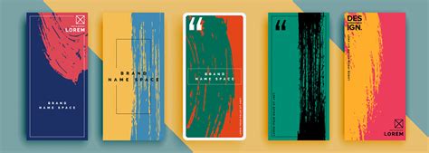 소셜 네트워크 스토리 벡터 일러스트레이션을 위한 트렌디한 편집 가능한 템플릿입니다 소셜 미디어를 위한 디자인 배경 Brand