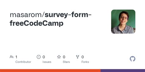 Github Masarom Survey Form Freecodecamp