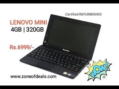 Lenovo Mini Laptop GB Ram GB HDD Small Size Portable Laptop With Inch Screen Refurbished