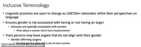 Indiana University Babe Of Medicine Is Forcing First Year Babes To Take Sex And Gender