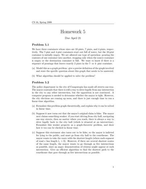 Homework 5 For Introduction To Algorithms And Data Structures Csci 0160 Docsity