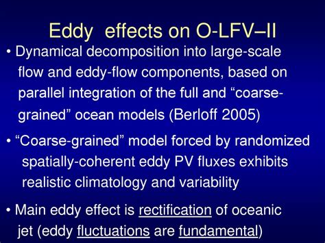Eddy Driven Coupled Variability In A Mid Latitude Climate Model Ppt