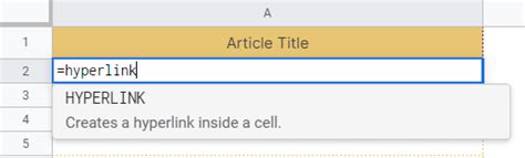 How To Use HYPERLINK Function In Google Sheets Step By Step