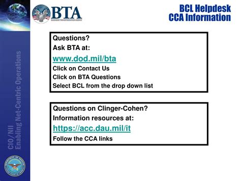 Ppt Business Capability Lifecycle Bcl And Title 40clinger Cohen