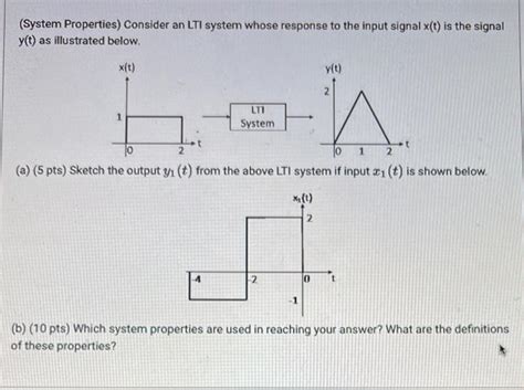 solved system properties consider an lti system whose