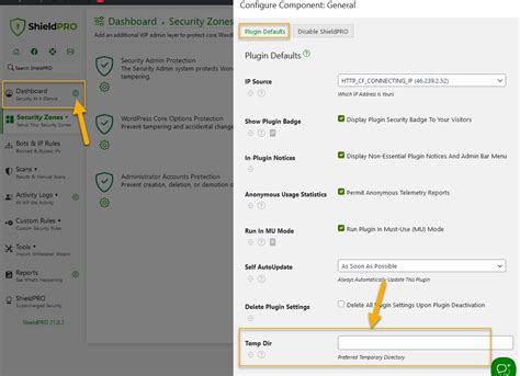 When To Use The Preferred Temporary Directory Option Shield Security For Wordpress Knowledge Base