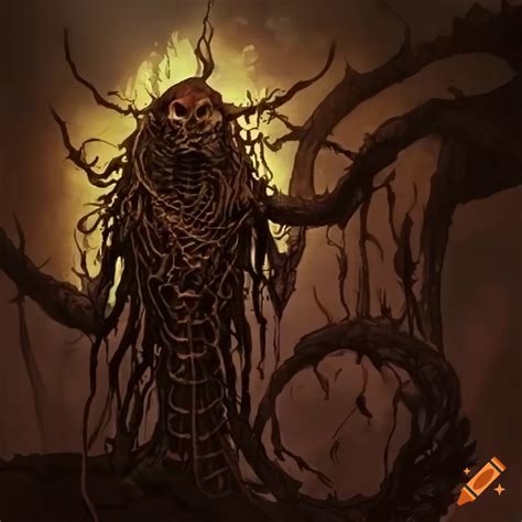 Eldritch Ancient Being With A Skeletal Appearance On Craiyon