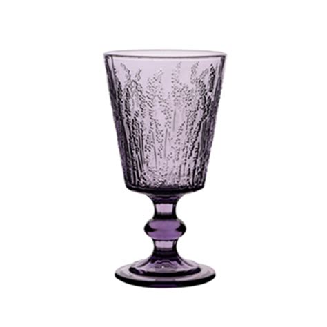 Lavender Flower Pattern Goblet Cse Hire Cse Catering Equipment Hire