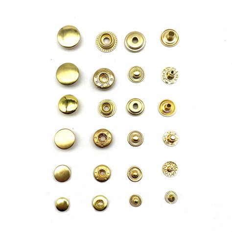 Brass Snap Buttons Leather Fastener Snap Closure Etsy