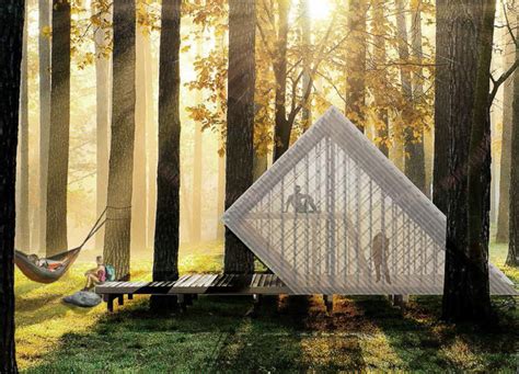 Architecture Project Translucent Polycarbonate And Timber Pavilions For Sustainable Trekking