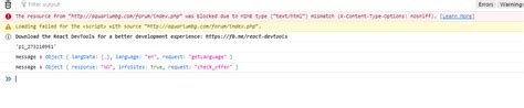 warning about blocked resource in console · issue 5573