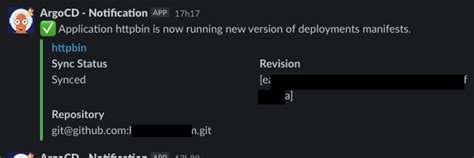 Argo Cd Notifications Slack Repogetcommitmetadata Fails To Interpret Appstatussync