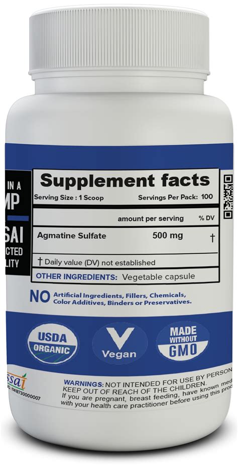 Buy Agmatine Sulfate Online in India | NutriJa™ Supplement Store