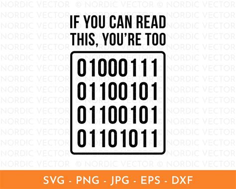 Funny Coding Svg If You Can Read This You Are Too Geek Svg Programmer Svg Png Dxf Clipart