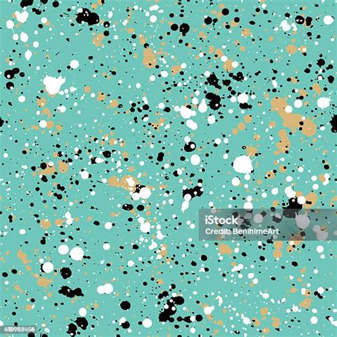 손으로 그린 페인트는 질감 벡터 원활한 패턴을 튀깁니다 흩뿌려진에 대한 스톡 벡터 아트 및 기타 이미지 흩뿌려진 페인트 그림 그리기 Istock