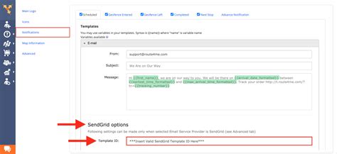 Custom Sendgrid Email Templates For Route4mes Customer Notifications