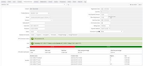 Puq Minio S3 Object Storage Provisioning And Automation Module Whmcs