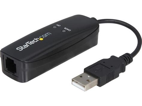 Startech Usb56kemh External V 92 56k Usb Fax Modem Hardware Based Dial Up Data Modem