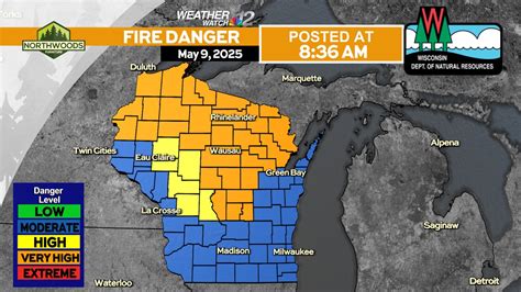 Wjfw Some Updates Made To The Fire Danger Map Some Parts Of The