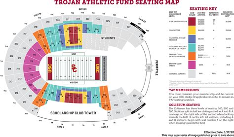Usc Football Coliseum Seating Chart