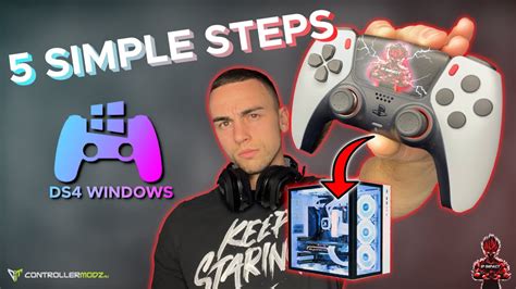 How To Connect Your Ps5 Ps4 Controller To Pc Ds4 Windows 1ms Response Time Youtube