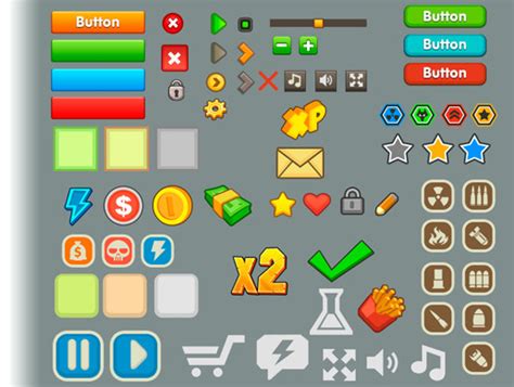 Mobile Colorful GUI D GUI Unity Asset Store