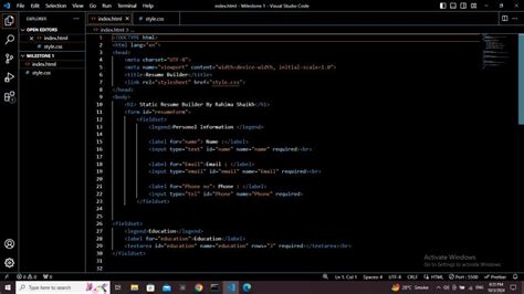 Rahima Shaikh On Linkedin It Html Css Resumebuilder Coding