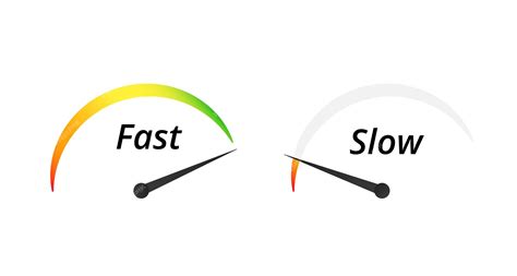 Premium Vector Scale Indicator Fast And Slow