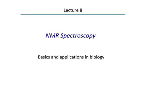 Ppt Nmr Spectroscopy Powerpoint Presentation Free Download Id 3546913