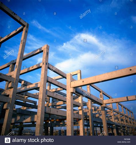Concrete Slab And Beam Frame Construction The Sequence Of Actual