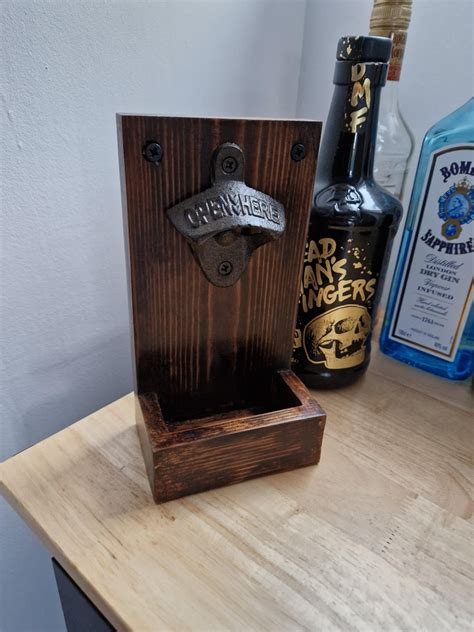 Bottle Openercap Collector Optional Wall Mount Rwoodworking