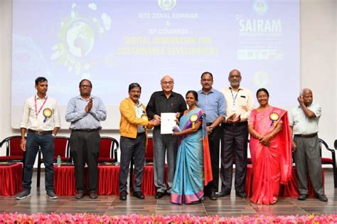 Sairam Ece On Linkedin We Are Extremely Happy To Share That Our Department Bagged Best Isf Of…