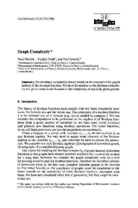 pdf graph complexity