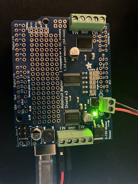 How To Attatch Adafruit Motor Shield To Arduino Not Working Motors Mechanics Power And CNC