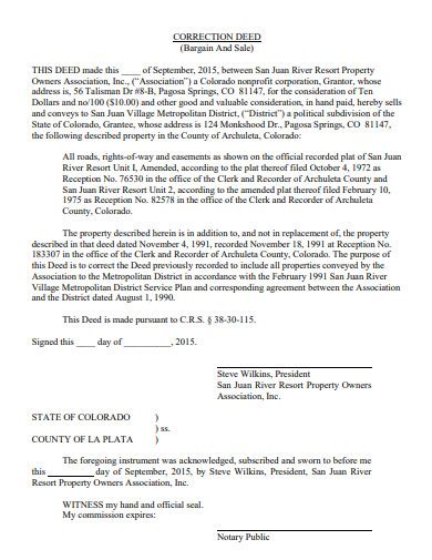 Free 10 Correction Deed Samples In In Pdf Doc