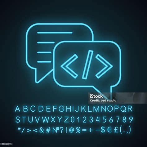 Chatbot Coding Icon Stock Illustration Download Image Now Alphabet