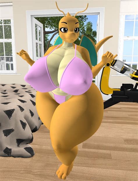 Rule 34 Big Breasts Breasts Dragonite Female Ferialexonar Pokémon