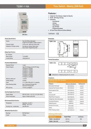 Lcd Astronomical Timer Switch 16amp Selec Digital Time Switchts2m1 At